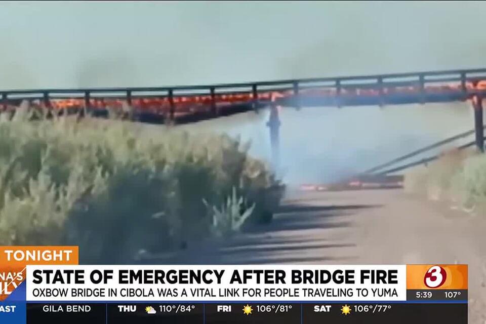 State of emergency declared for burned bridge in western Arizona ...