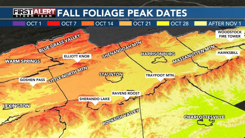 Fall foliage is coming soon. Here’s when you can expect to see it ...