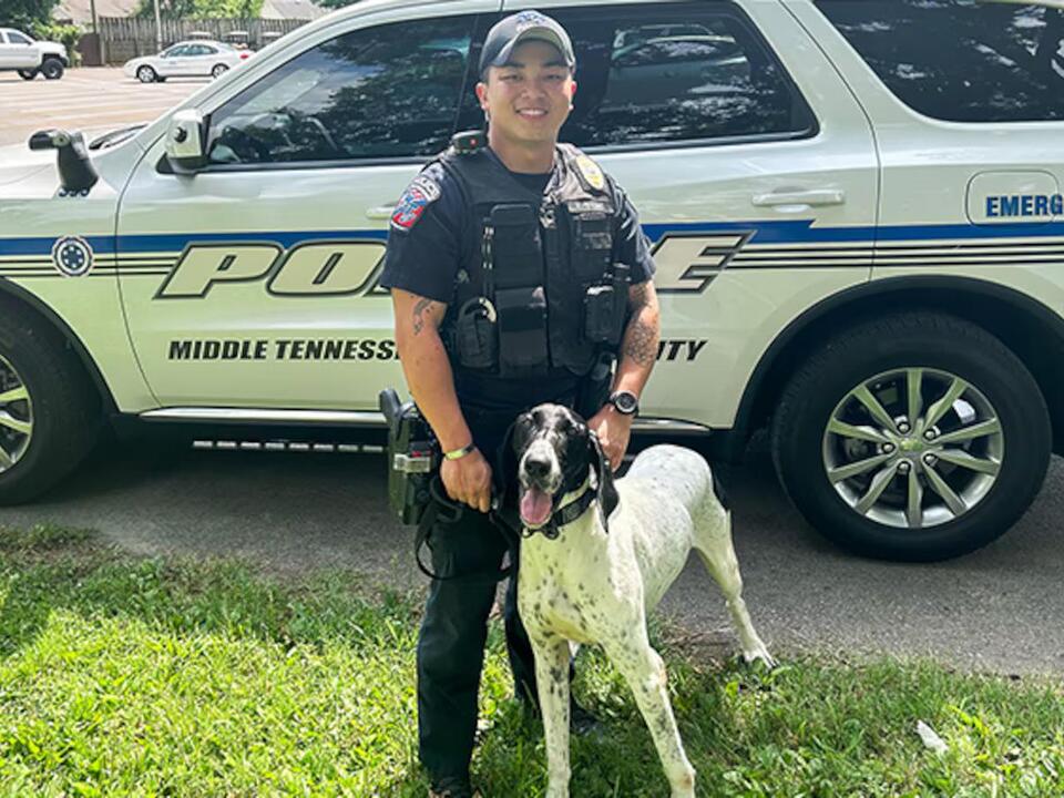 MTSU police welcome K-9 Ace to the team
