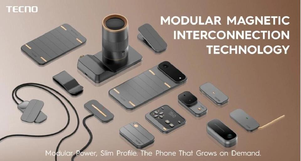 TECNO Resurrects Modular Devices with a 4.9mm Concept Smartphone ...