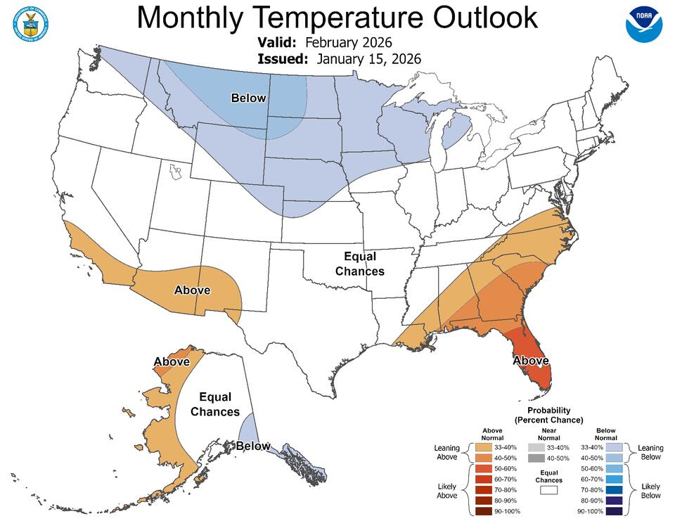 NOAA February 2026 Outlook: Pattern Change Could Finally Bring Relief ...