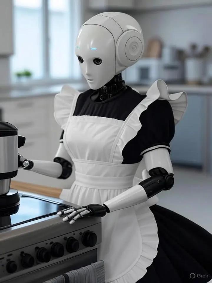 Unitree G1 Robot in Maid Outfit Sparks Kitchen Chaos in Viral Video ...