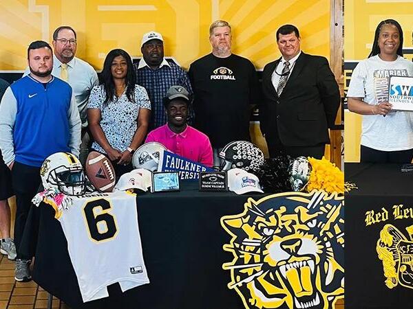 Red Level School athletes sign for college sports scholarships