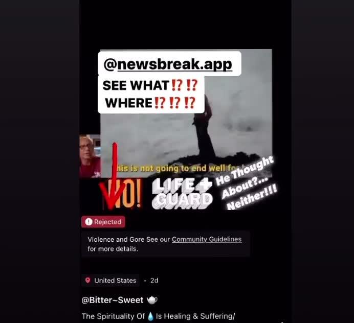 Where Are The Guidelines @newsbreak This Is One Of The MOST ...