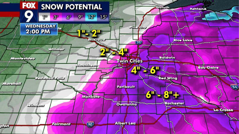MN weather: What to expect with Tuesday's rain, snow - NewsBreak