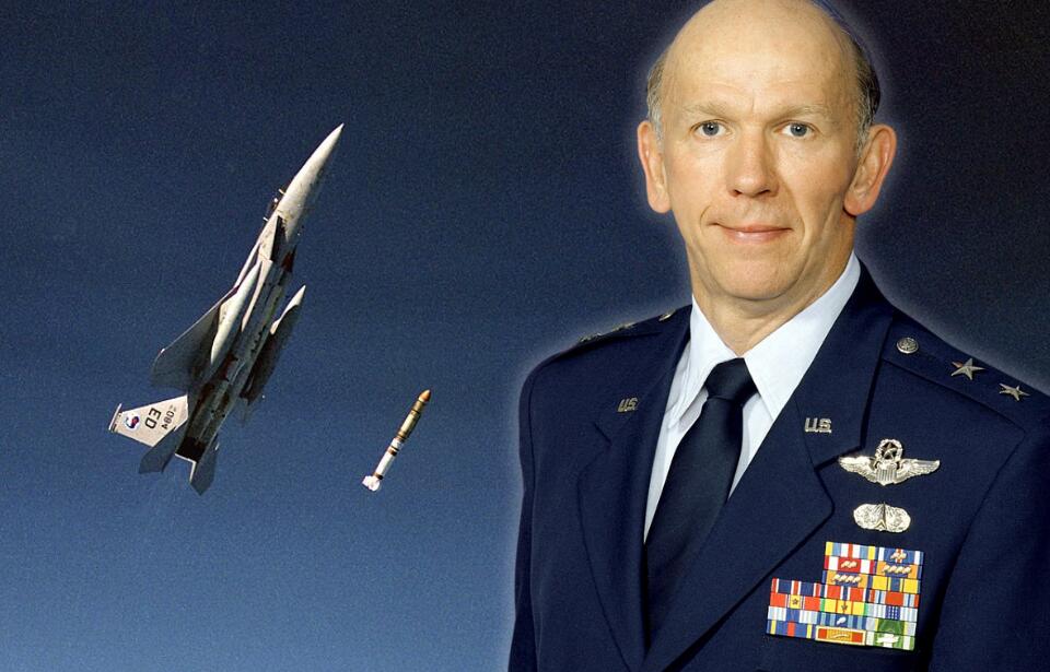 USAF pilot Wilbert "Doug" Pearson scored the only air-to-space kill ...