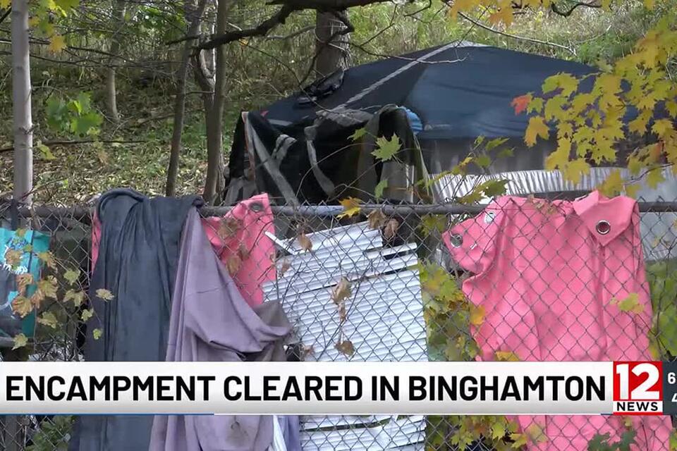 Homeless encampment cleared in Binghamton - NewsBreak
