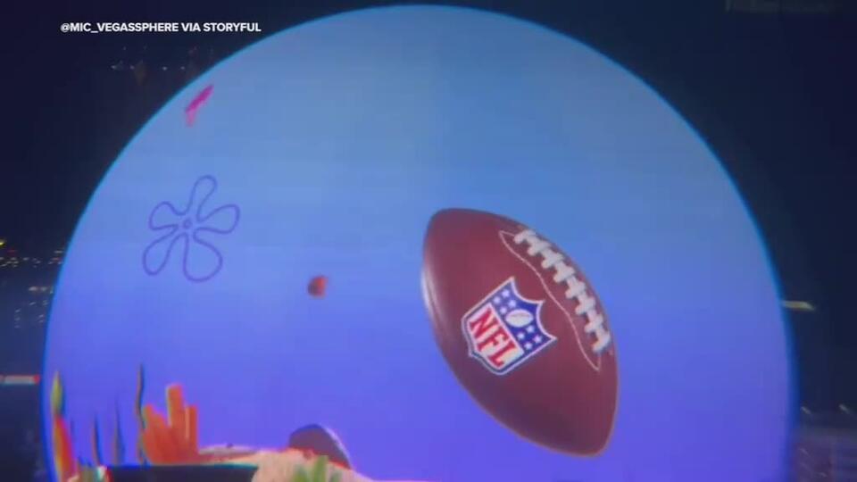 SpongeBob SquarePants took over the Las Vegas Sphere, alongside his ...