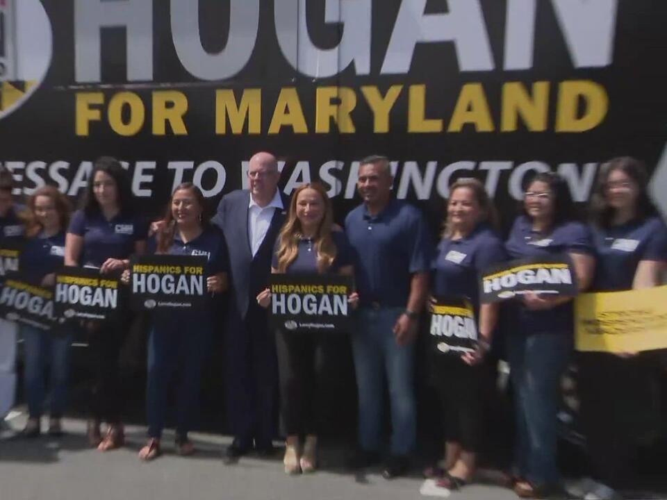 MD Senate candidate Larry Hogan stops in Hyattsville while on campaign ...
