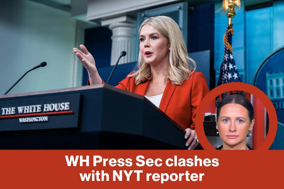 White House press secretary clashes with NYT reporter | Reporter Replay ...