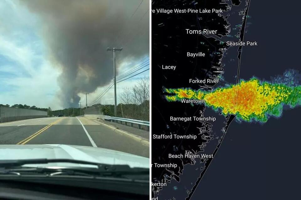 NJ wildfire threatens homes, closes Parkway, forces evacuations in ...