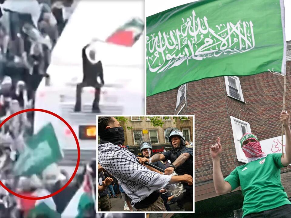 Hamas flag proudly waved at NYC anti-Israel demonstration: ‘Marching ...