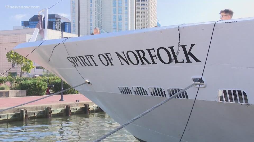 The brand new 'Spirit of Norfolk' set sail today, with military ...