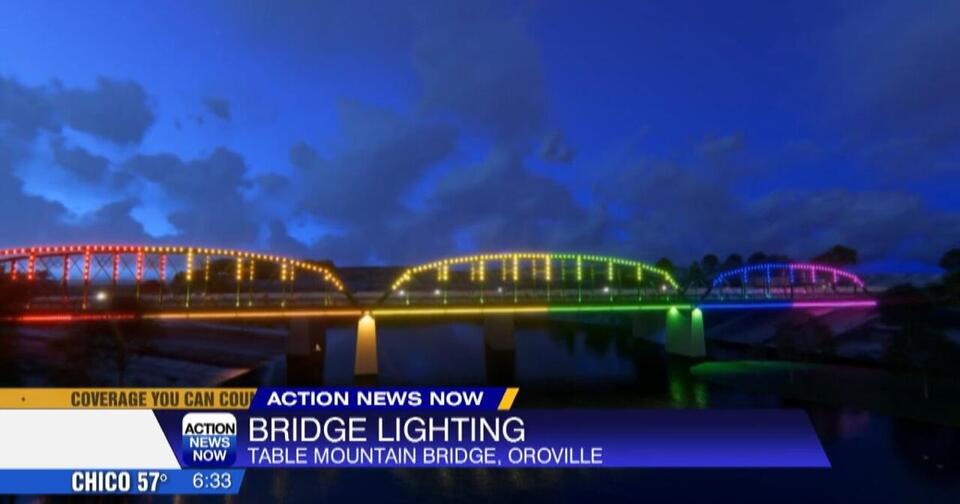 Oroville's Table Mountain Bridge lights up this weekend - NewsBreak