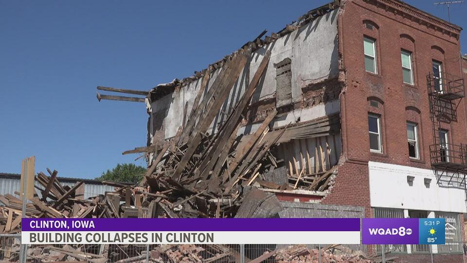 City-owned, abandoned building collapses in Clinton - NewsBreak