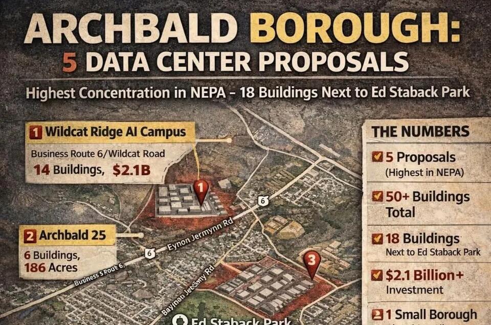 Hundreds of people turn out for hearing on Archbald Data Center ...