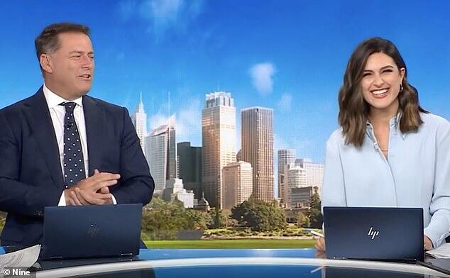 60 Minutes reporter Sarah Abo walks off the set of the Today show while ...