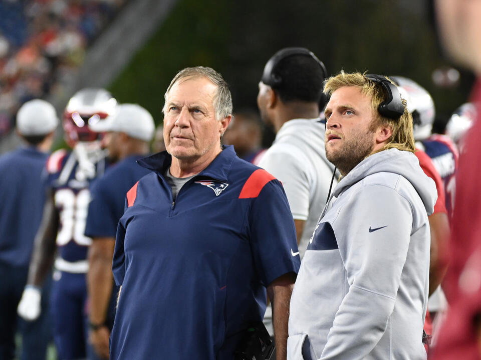Bill Belichick pictured supporting son Steve Belichick at University of ...