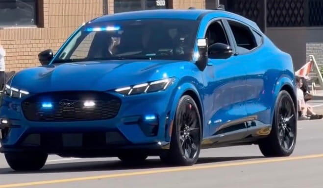 Dearborn Police Reveal New Ford Mustang Mach-E Patrol Cars: Video ...