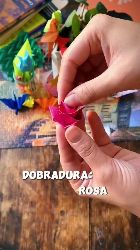 DIY flower tutorial origami rosa flor flordepapel papercraft handmade ...