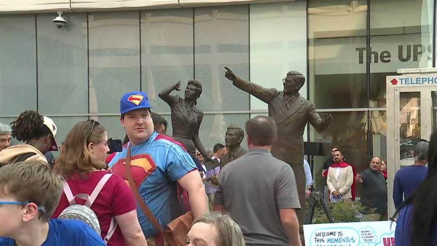 Superman statue unveiled in downtown Cleveland - NewsBreak