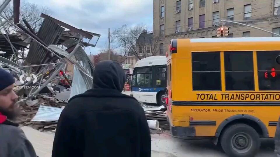 YESTERDAY: Major emergency as building partially collapsed in the Bronx ...