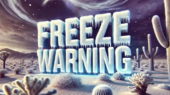 Freeze Warning Issued for Tucson Metro and Pinal County as Sub-Freezing ...