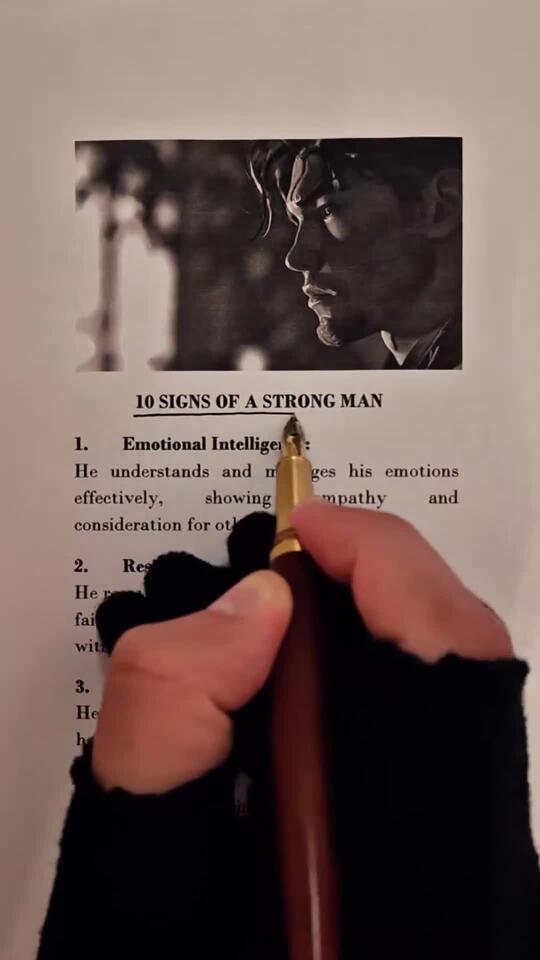 10 signs of a strong man motivation inspiration affirmations psychology ...