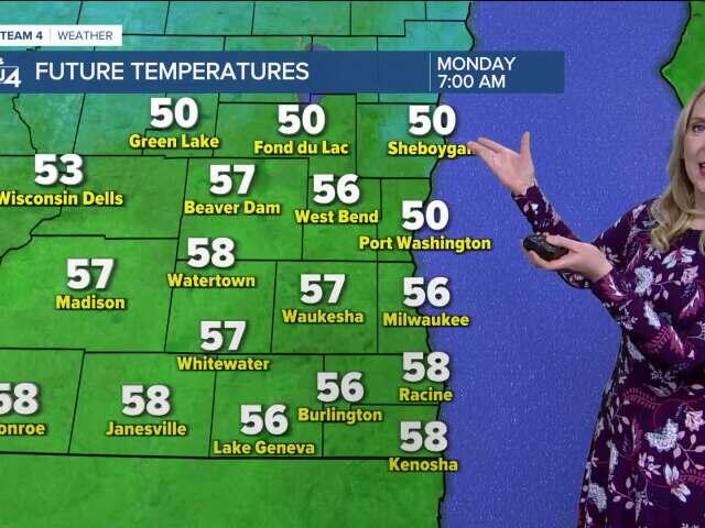 Southeast Wisconsin weather: Overnight rain, warming back up Monday ...