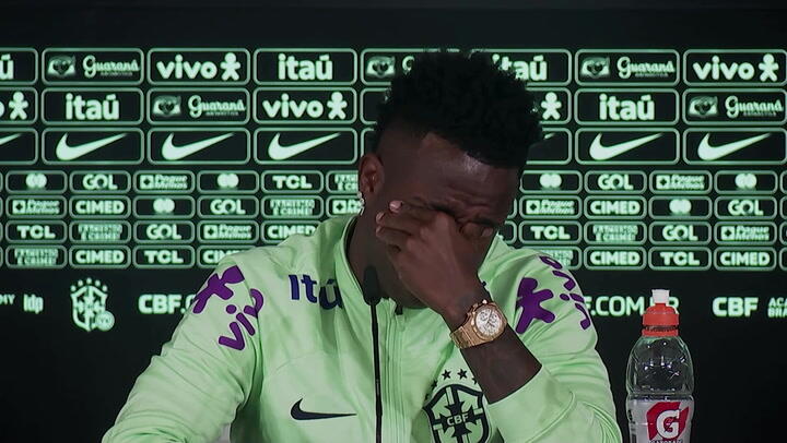 Watch: Vinicius Jr breaks down in tears when asked about racism he ...