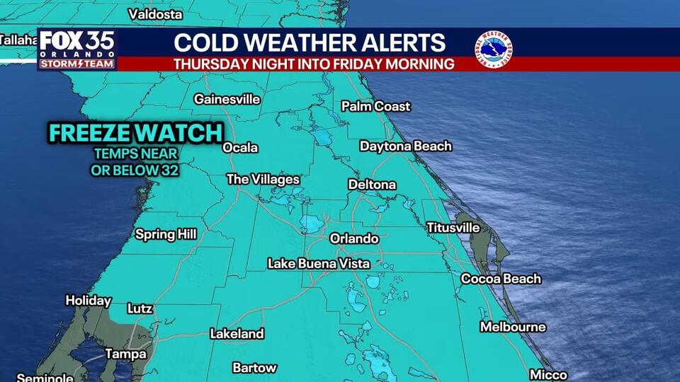 Florida cold front: county-by-county forecast, timeline, how cold it ...