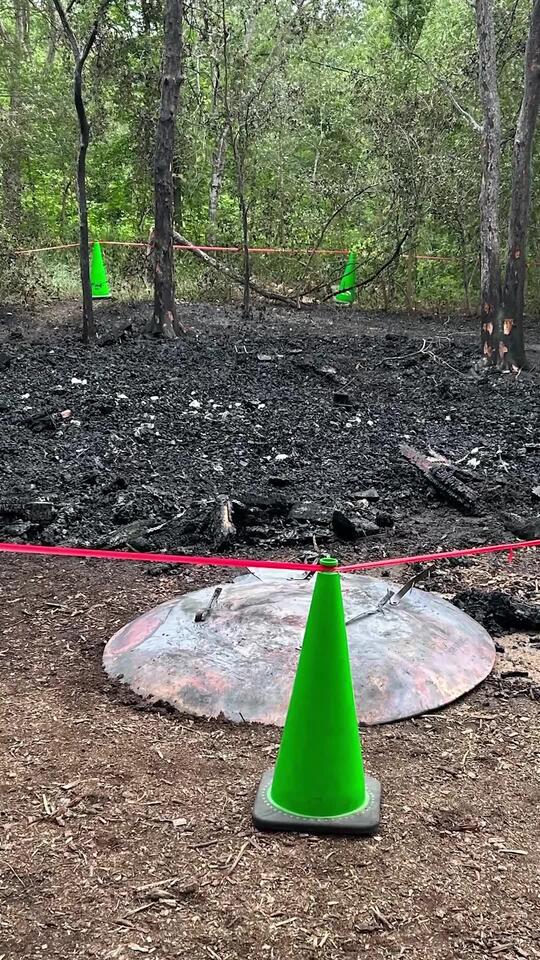 Malin, the Pease Park troll art installation in Austin, burns down ...