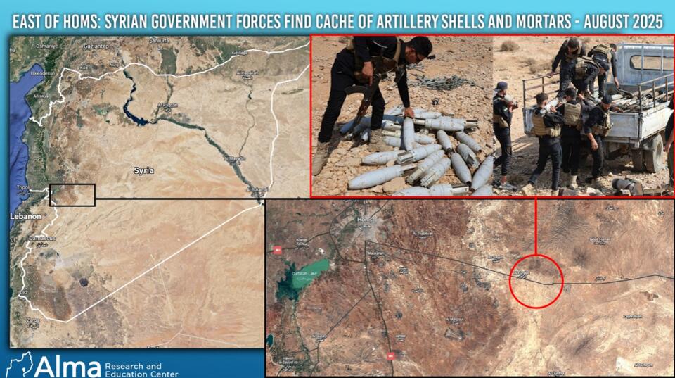 East of Homs – Syrian Goverment Forces Find Cache of Artillery Shells ...