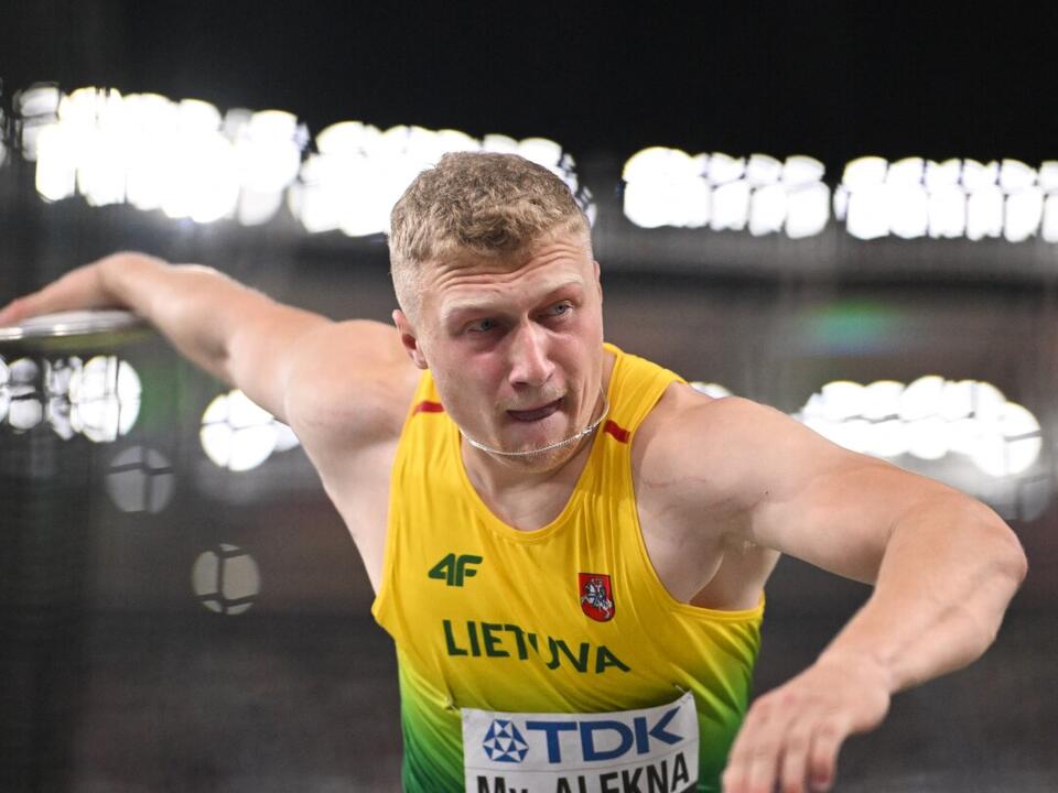 Discus thrower Mykolas Alekna breaks oldest world record in men’s track and field