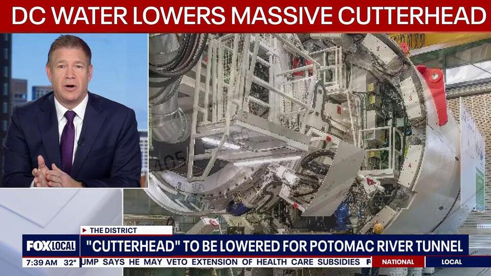 DC Water lowers massive cutterhead for Potomac River Tunnel Project ...