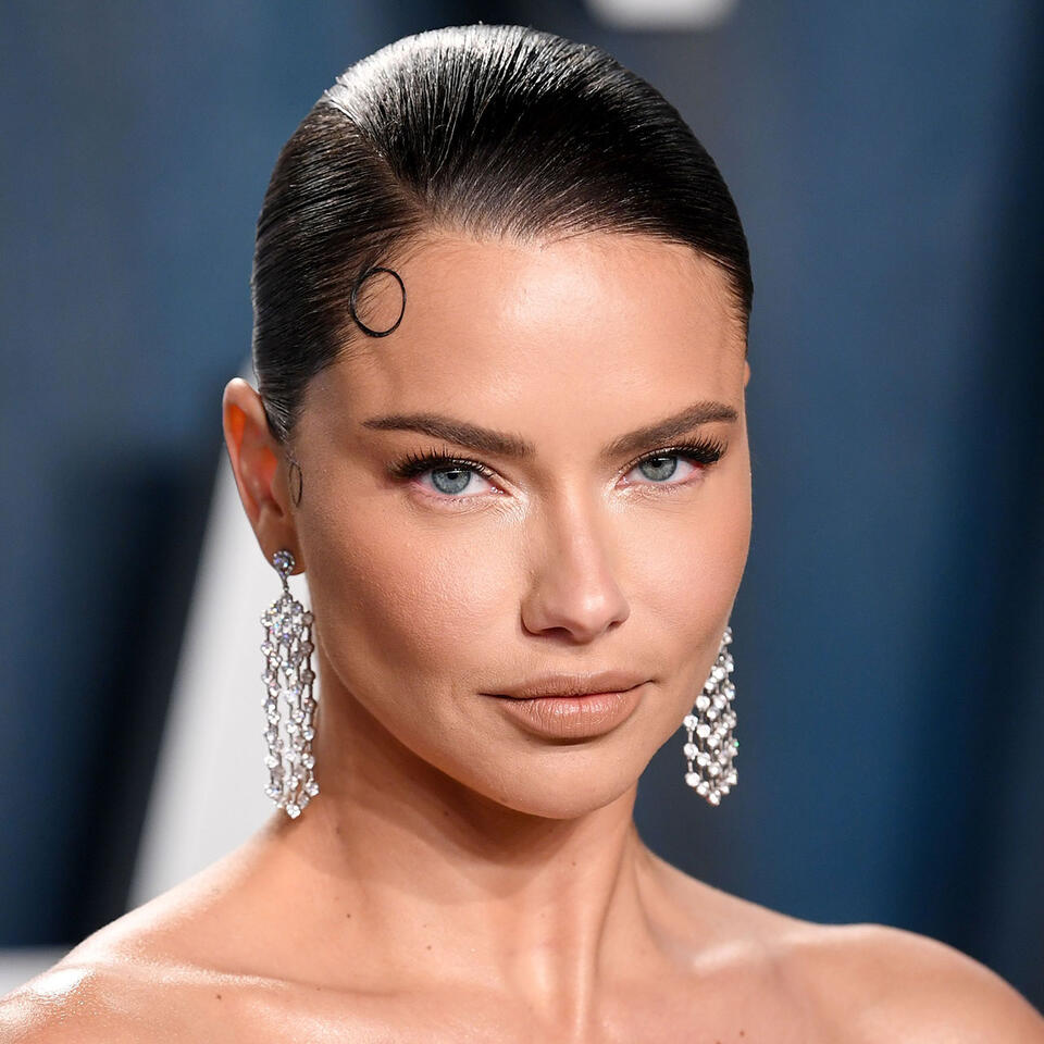 Legend Adriana Lima Steals The Spotlight In A Draped Column Gown For