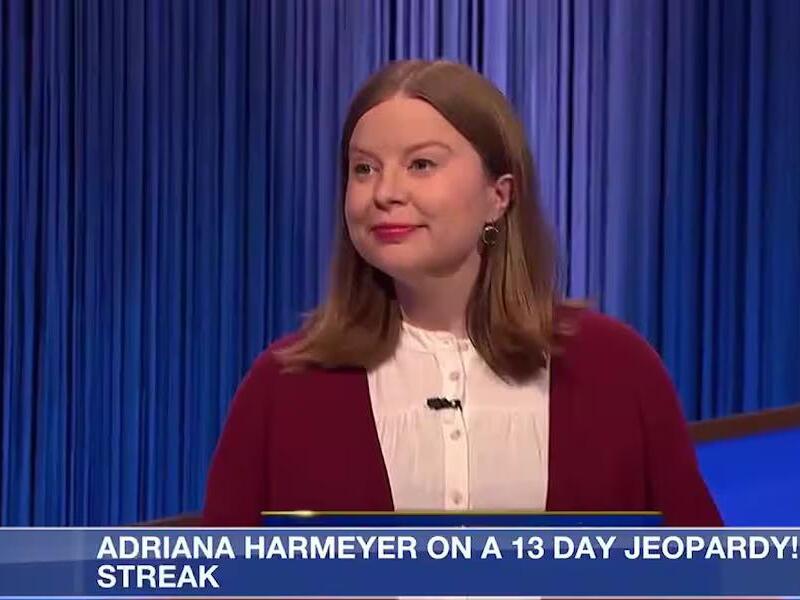 Adriana Harmeyer on 13-day Jeopardy! streak