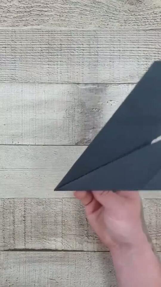 Easy origami triangle paper plane that flies far with Ski origami ...