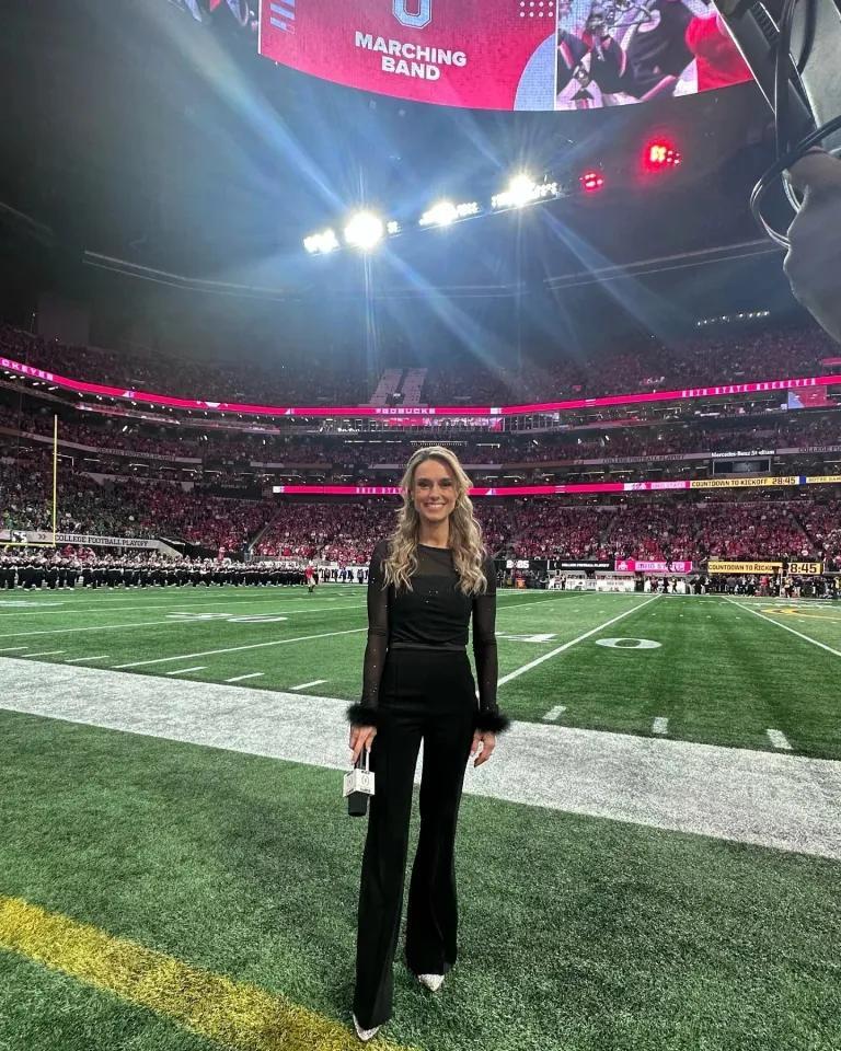 Molly McGrath turns heads with stunning outfit at CFP National ...