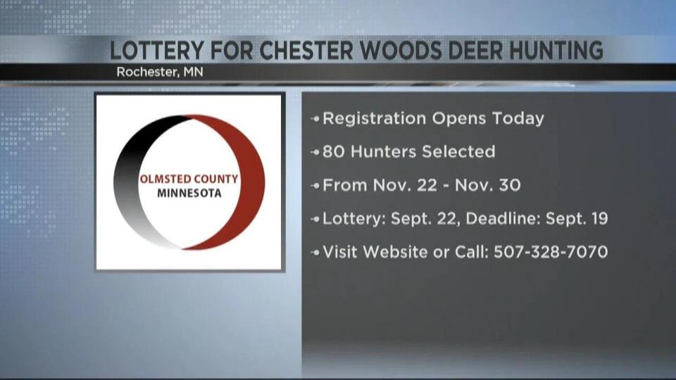 Registration for Chester Woods deer hunting lottery opens Tuesday ...