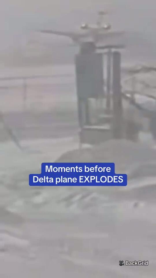 Shocking video has captured the moment a Delta plane carrying 80 people ...