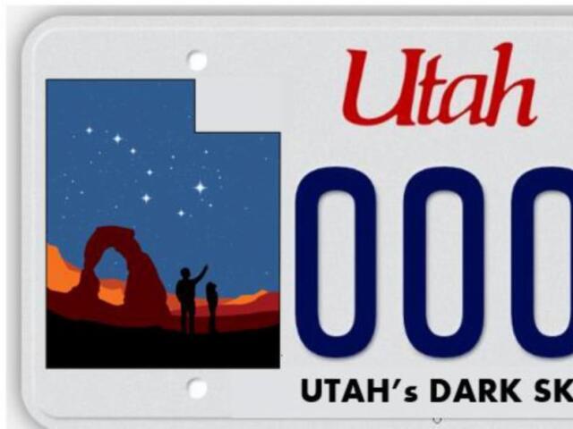 Utah launches stunning Dark Sky License plate to support state parks ...
