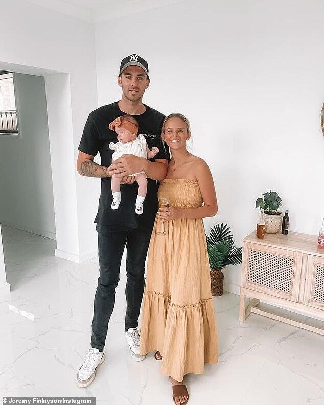 Footy star Jeremy Finlayson reveals his partner Kellie's secret cancer ...