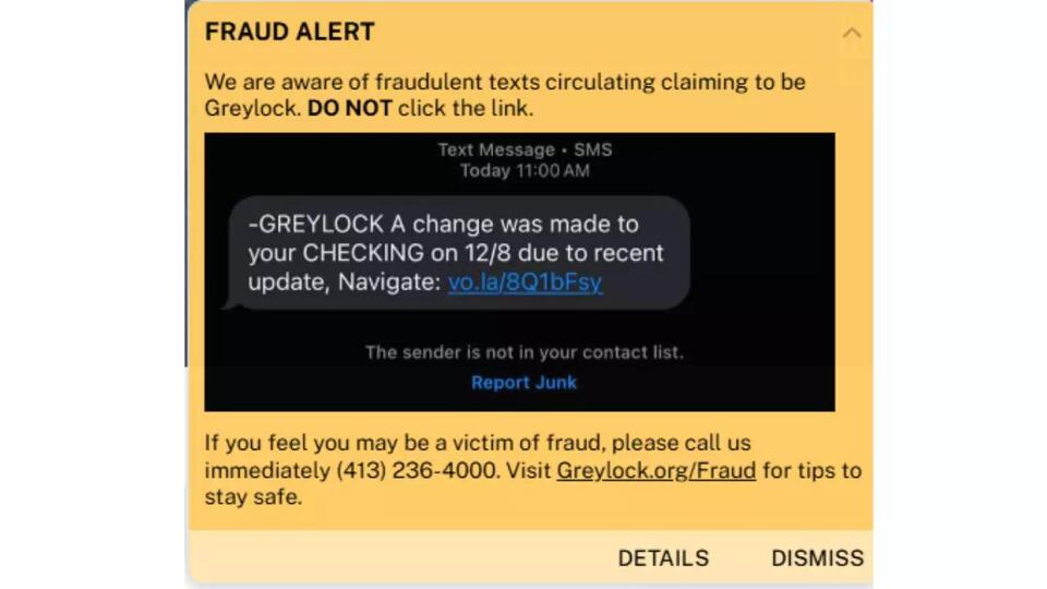 Greylock Federal Warns About This Circulating Text - NewsBreak