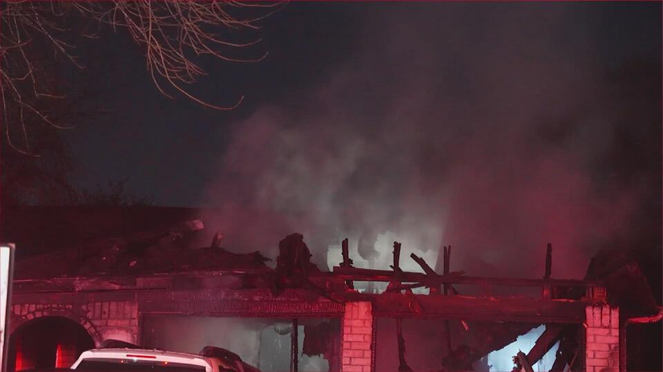 Two hospitalized after overnight fire erupts at Houston home - NewsBreak