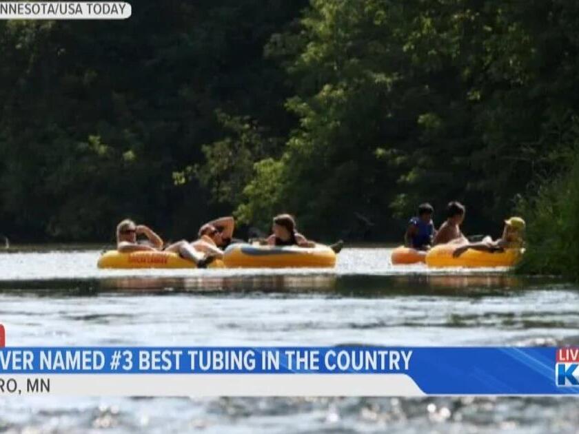 Root River in Lanesboro is named #3 best tubing in the country