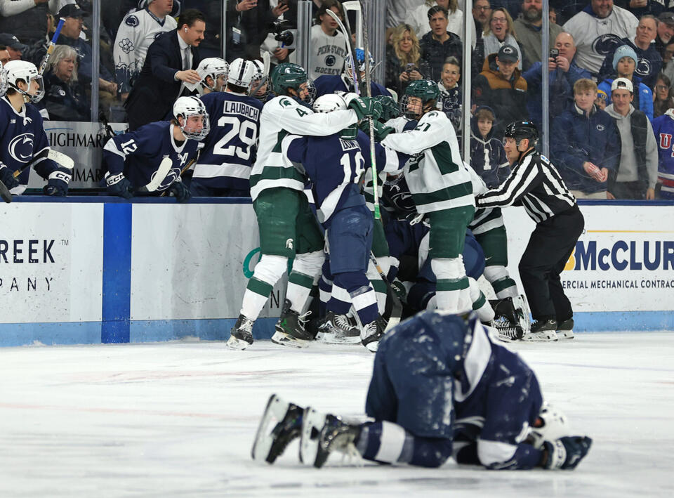 Tempers Flare as Penn State Men’s Hockey Falls to Michigan State Ahead ...