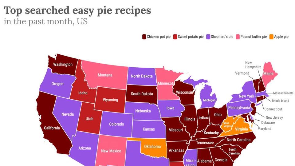 Google's 2025 Map Shows the Most Searched Pie in Every State - NewsBreak