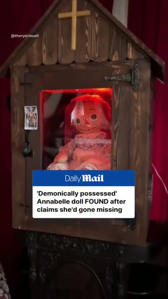 The location of the infamous 'haunted' Annabelle doll has been revealed ...
