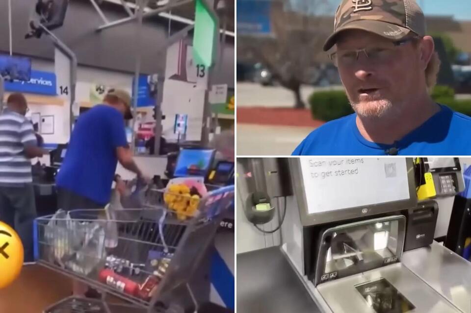 Walmart shopper slammed as ‘thief’ for not scanning his items in viral ...